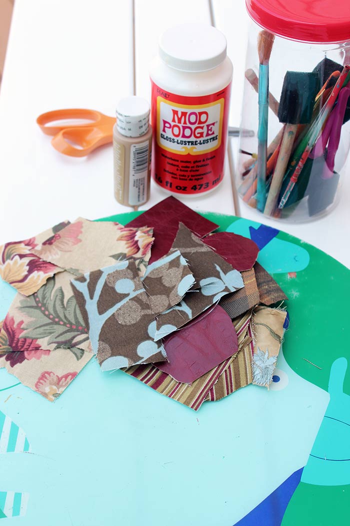 Easy Fabric Collage Place Mats for Family Dinner Book Club | Sunny Day ...