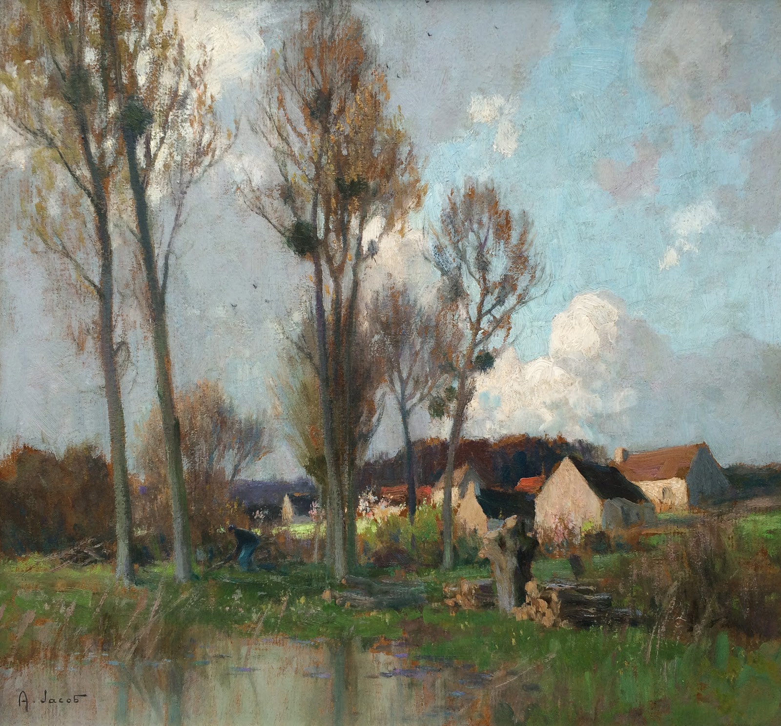 Alexandre-Louis Jacob | Landscape painter | Tutt'Art@ | Pittura ...