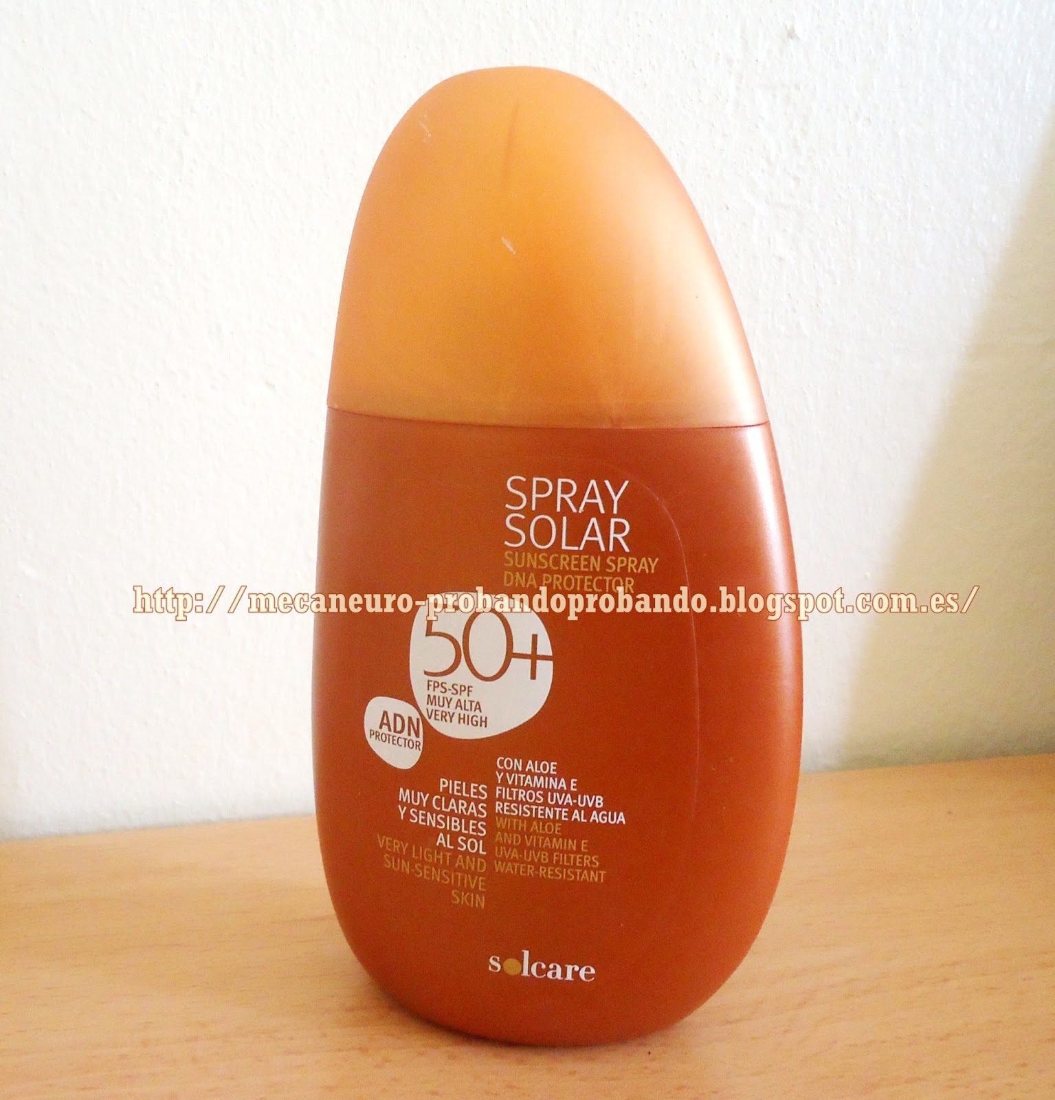 Probando, probando...: SOLCARE SPRAY PROTECTOR SOLAR F50