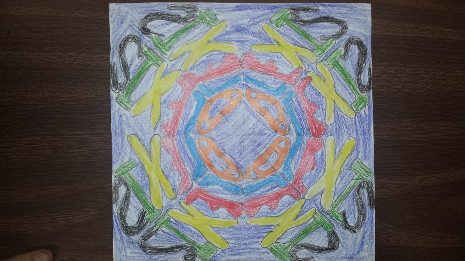 Mrs. Mona Lisa's Art Spot!: 5th grade Radial Name Design