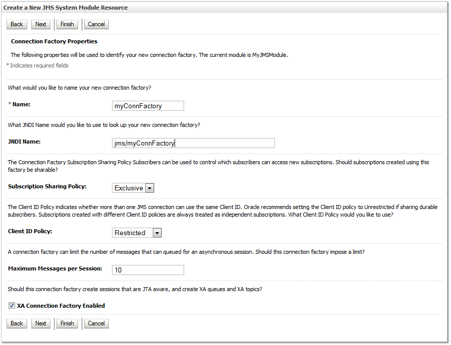 SOA & BPM - My Learnings: Configuring JMS Resources for JMSAdapter