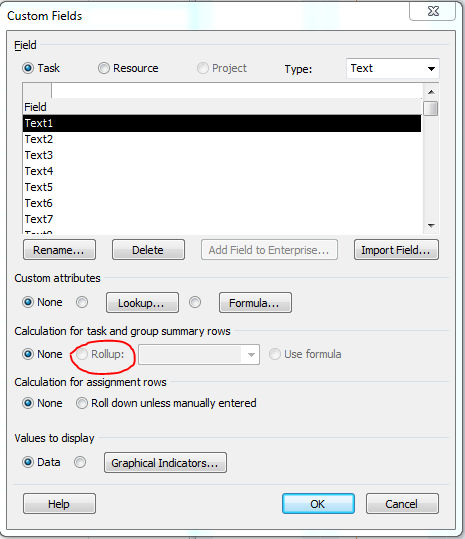 Mohamed Emam: Roll Up the Custom Field in the MS Project Professional 2010