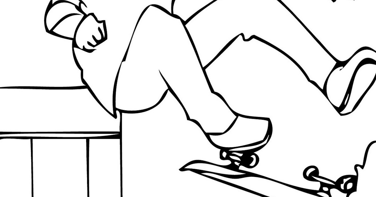 Skateboard Coloring Pages | Learn To Coloring