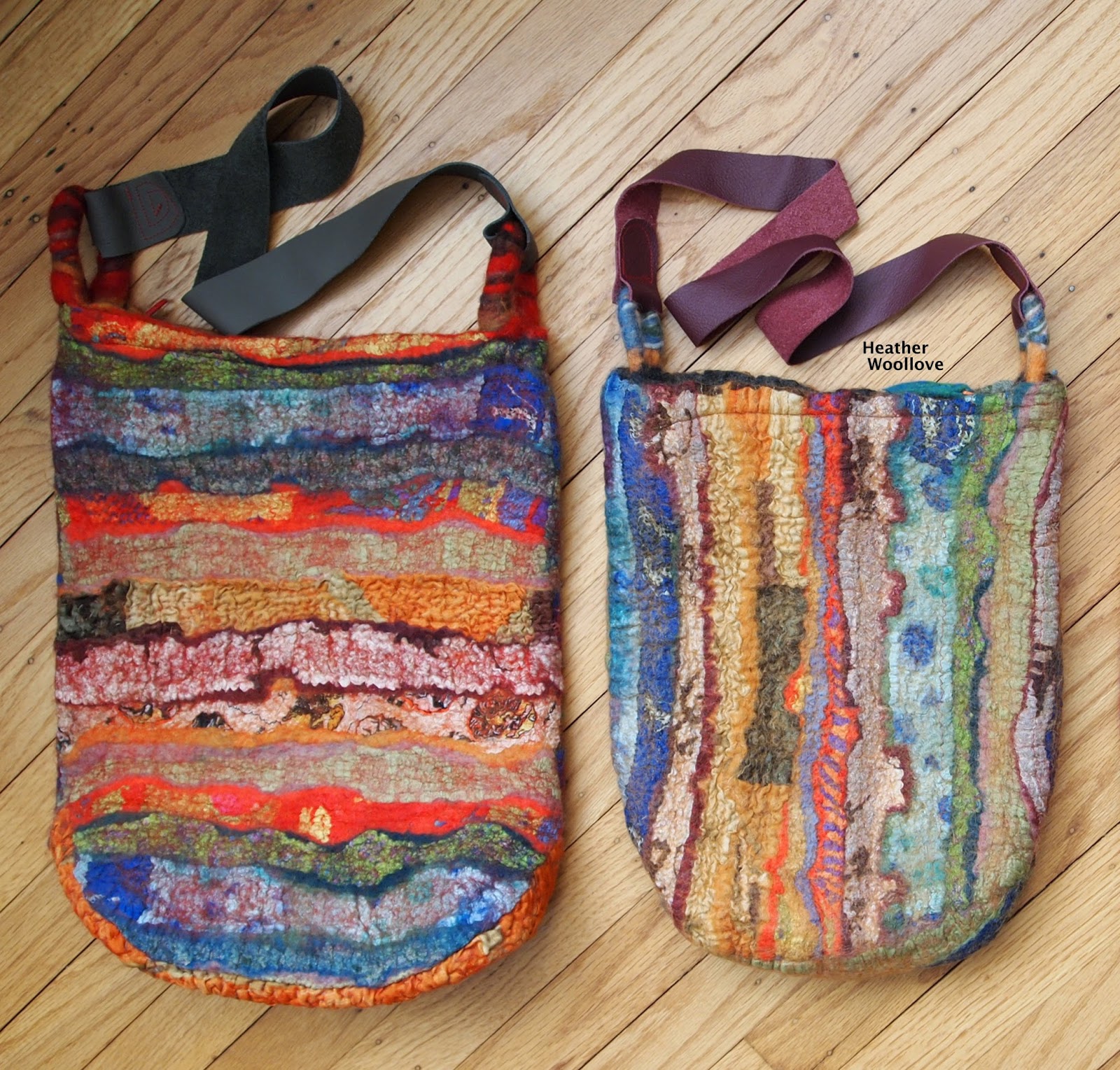 Wool love-functional fiber art: Pieced Purse Revisited- Part 4
