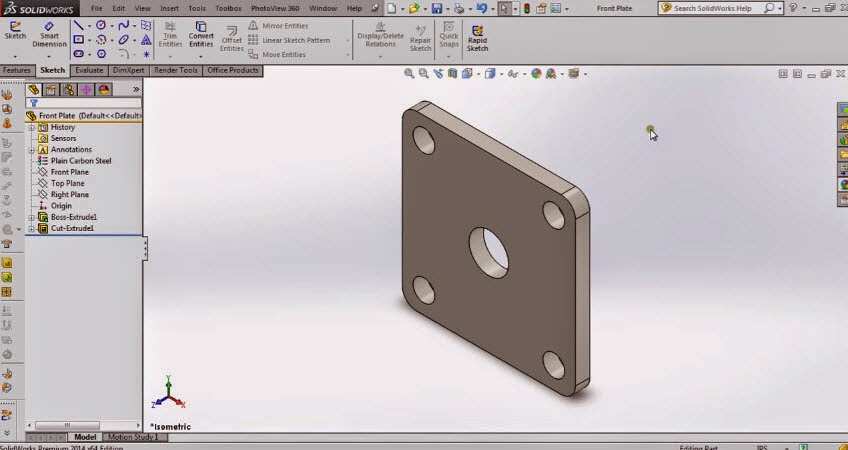 How to create a Pneumatic Air Cylinder in Solidwork Tutorial ...