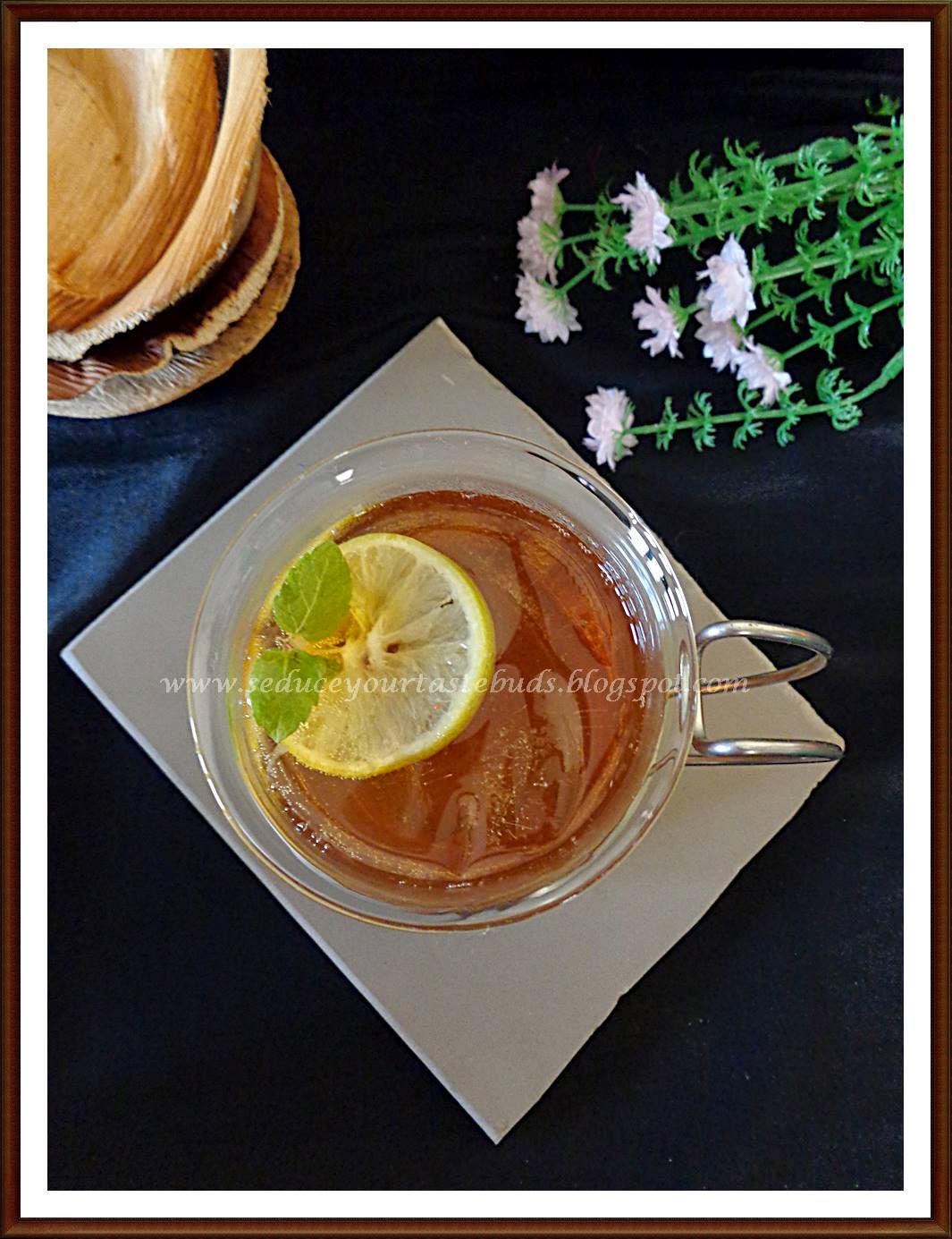 Seduce Your Tastebuds...: Iced Tea Fizz | Mocktail Recipe