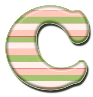 Abecedario con Rayas Horizontales. Alphabet with Horizontal Stripes ...