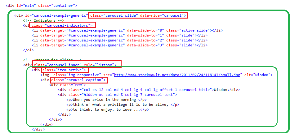 The ASP.NET MVC Club: Bootstrap Tutorial Lesson 8 - Carousel Slideshows