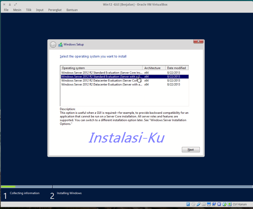 Standard GUI Intallation - Windows Server 2012 | INSTALASI KU ...