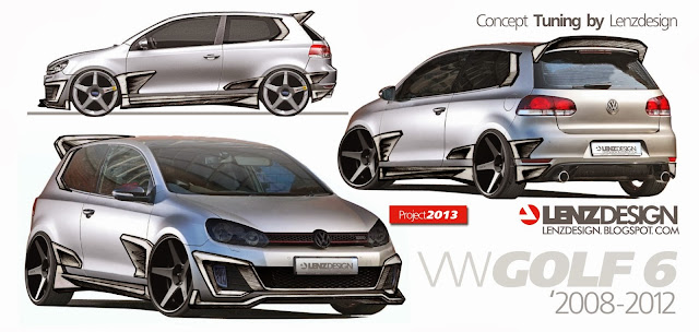 VW Golf 6 Tuning Israel - Lenzdesign Performance Body Kit Project