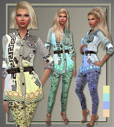 My Sims 4 Blog: Versace Spring 2015 for Teen - Elder Females by Judie