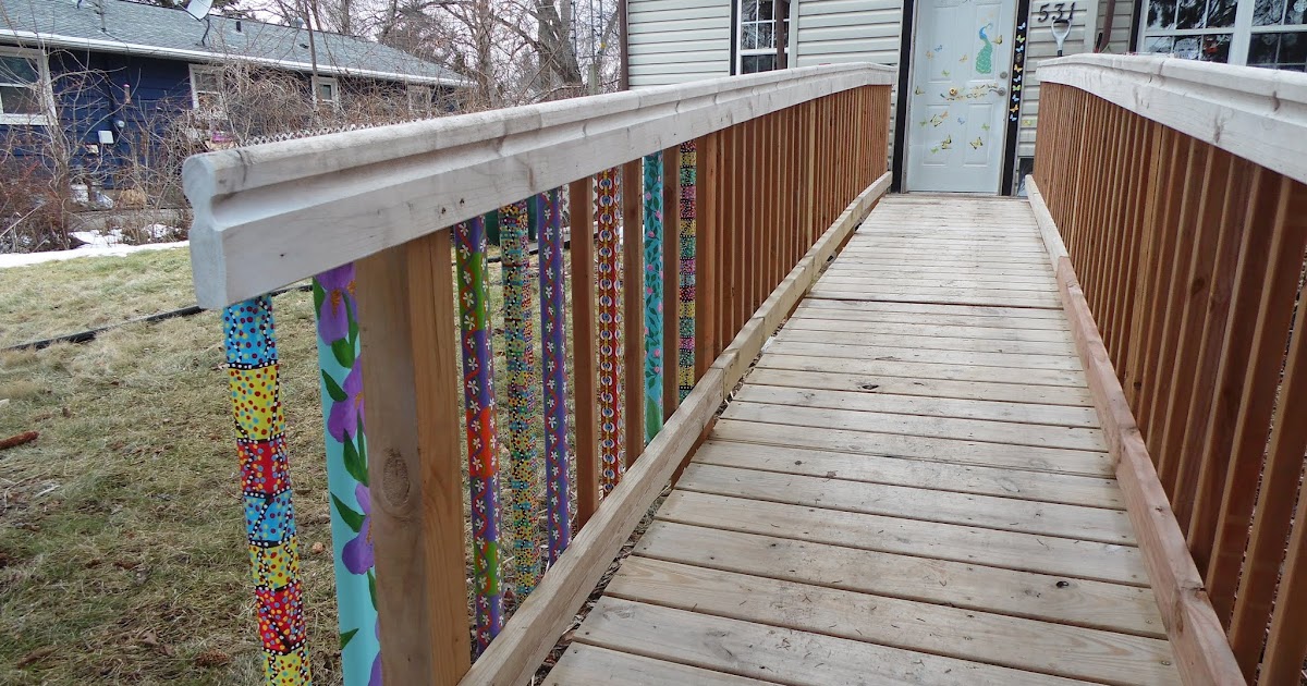 Paintersgarden: Art Covered Wheelchair Ramp