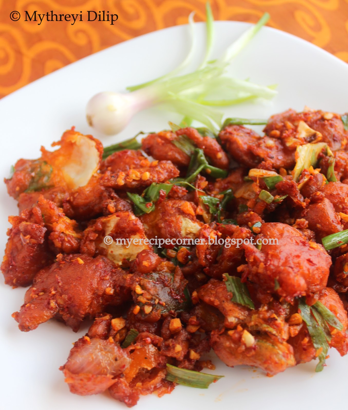 Mye's Kitchen: Crispy Chilli Vegetable Recipe
