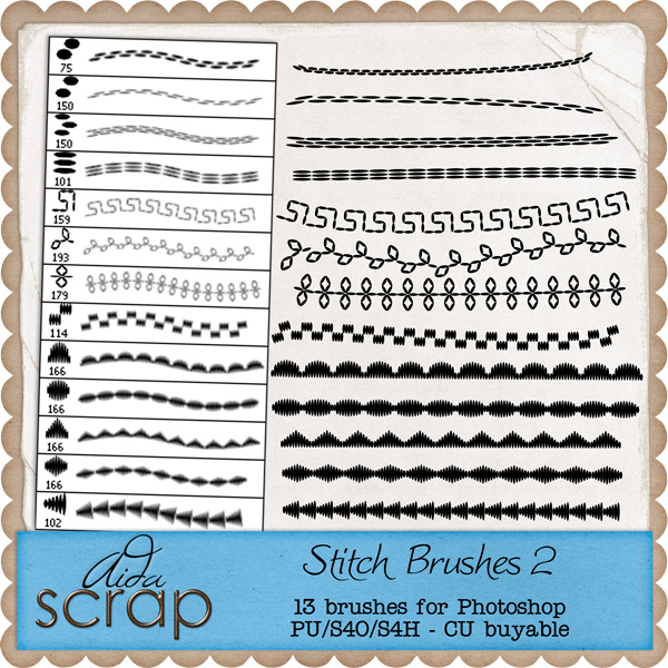 Aida Scrap: Stitch Brushes 2