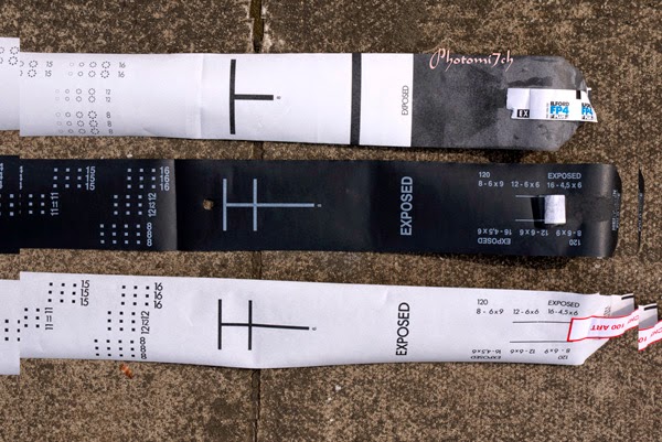 Photomi7ch: 120 Film paper backing symbols.