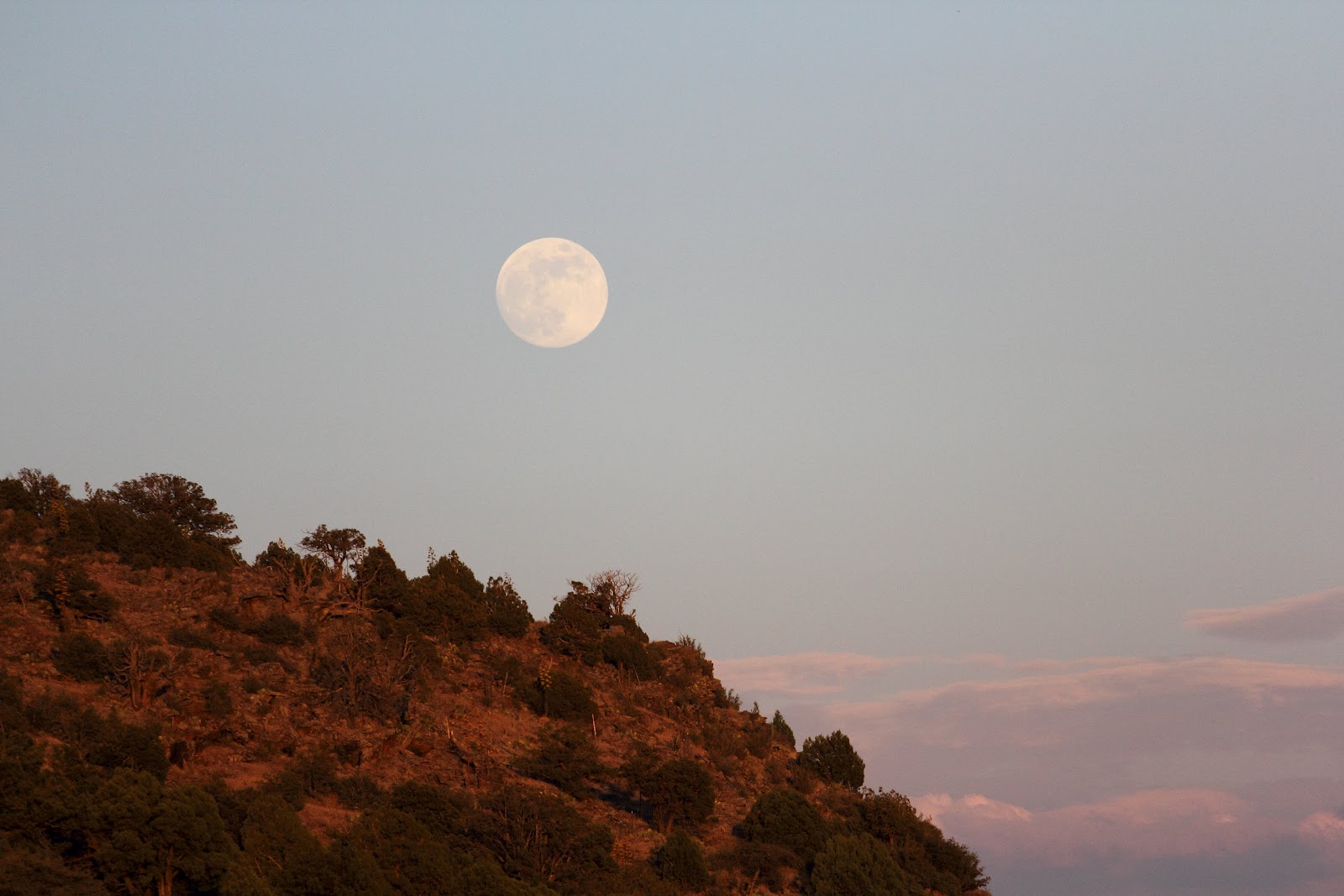 Espacios y despacios: Full Moon Sunset - Anochecer de luna llena