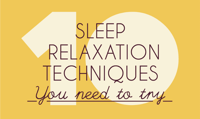 10 Sleep Relaxation Techniques Infographic Visualistan