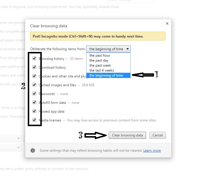 Membersihkan Data Browsing Google Chrome - Kamvret Notes Membersihkan Data Browsing Google Chrome - Kamvret Notes