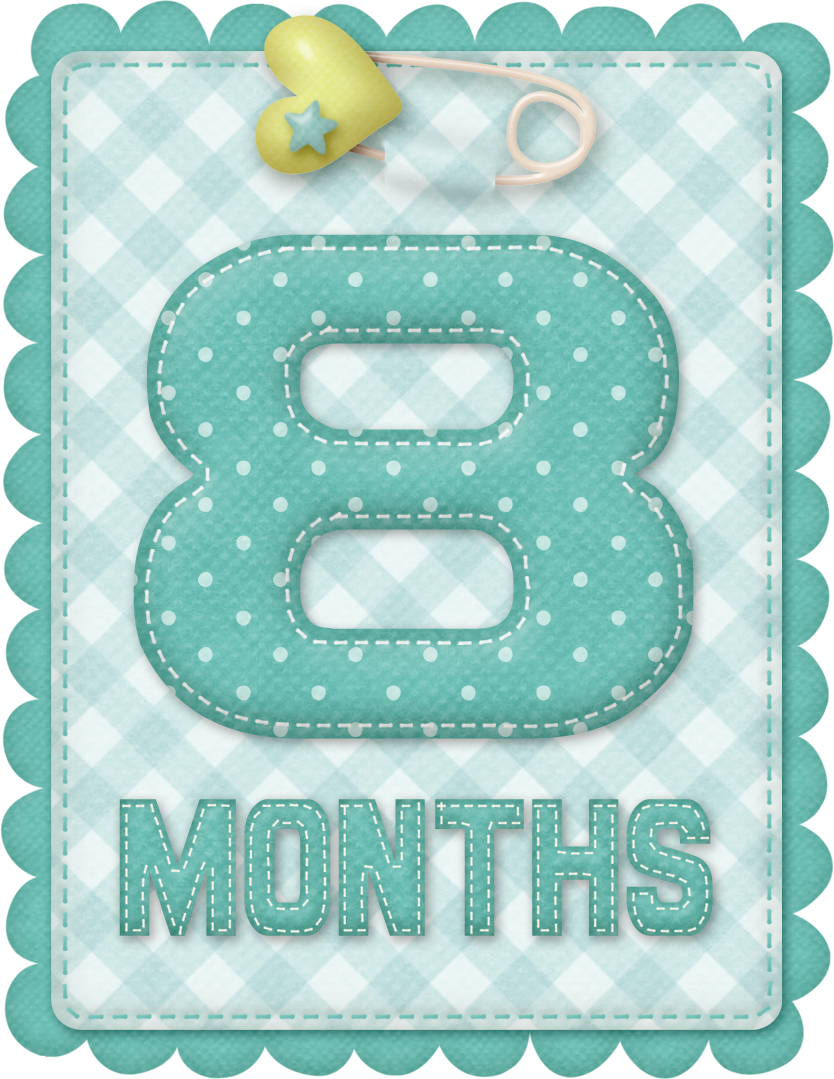 Free Printable Baby Month Counter for Boys. - Oh My Baby!