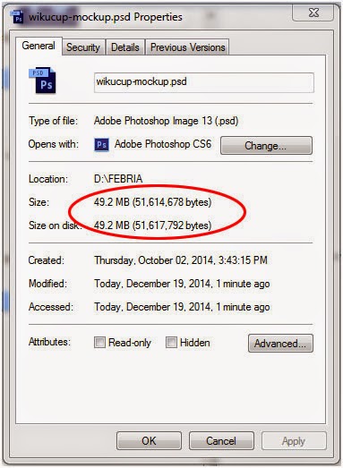 Blognya Febria: Ukuran file psd mu terlalu besar? Kecilkan dengan cara ini!