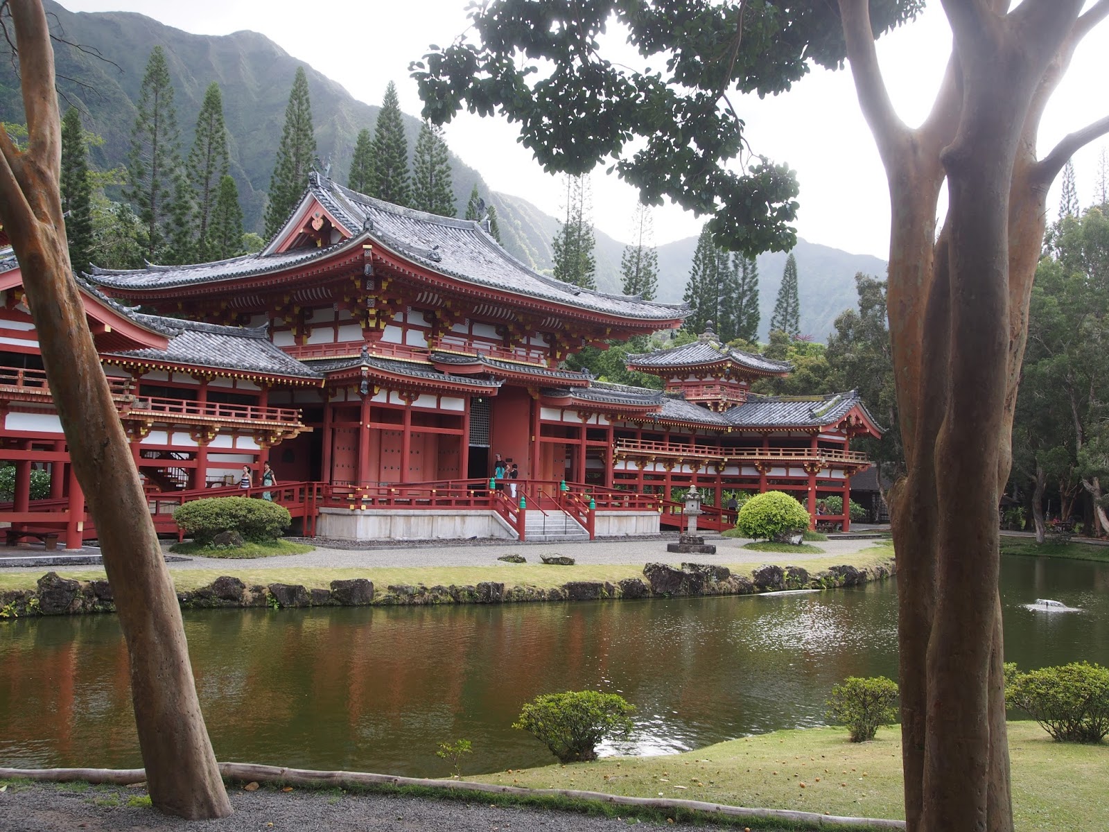 Splash of Yellow: The Byodo-In Temple in Hawaii