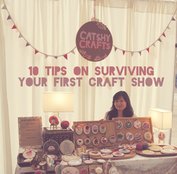 Catshy Crafts: Designing A Craft Booth Display with Thrifted Finds