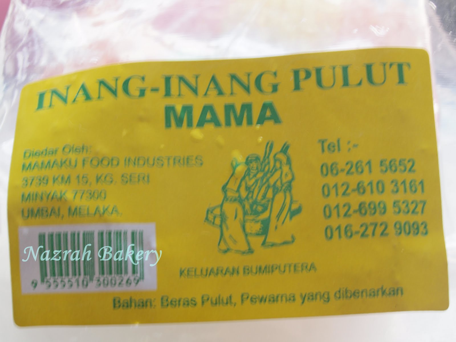 NAZRAH BAKERY: INANG INANG PULUT