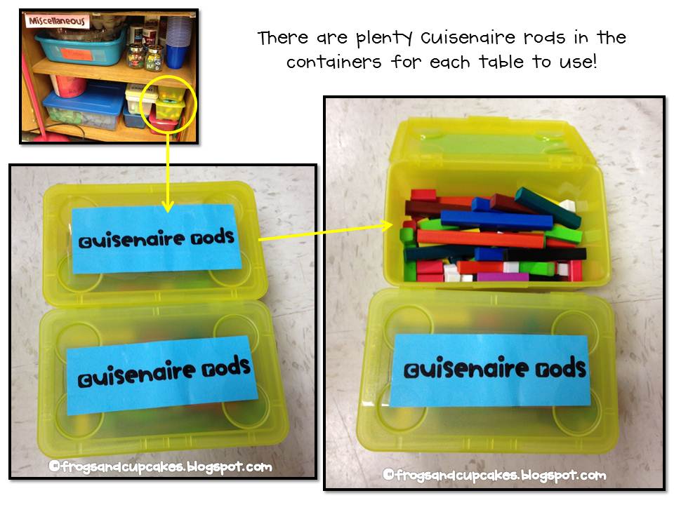 Tales of Frogs and Cupcakes: Math Manipulative Storage!!