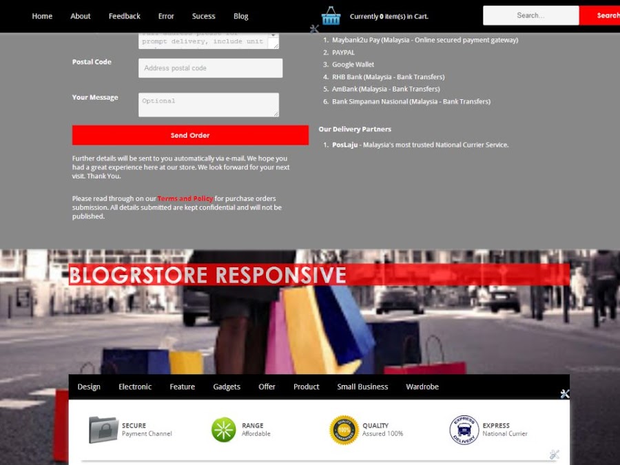 BlogrStore Responsive Template Tutorial Installation - Official - Irsah ...