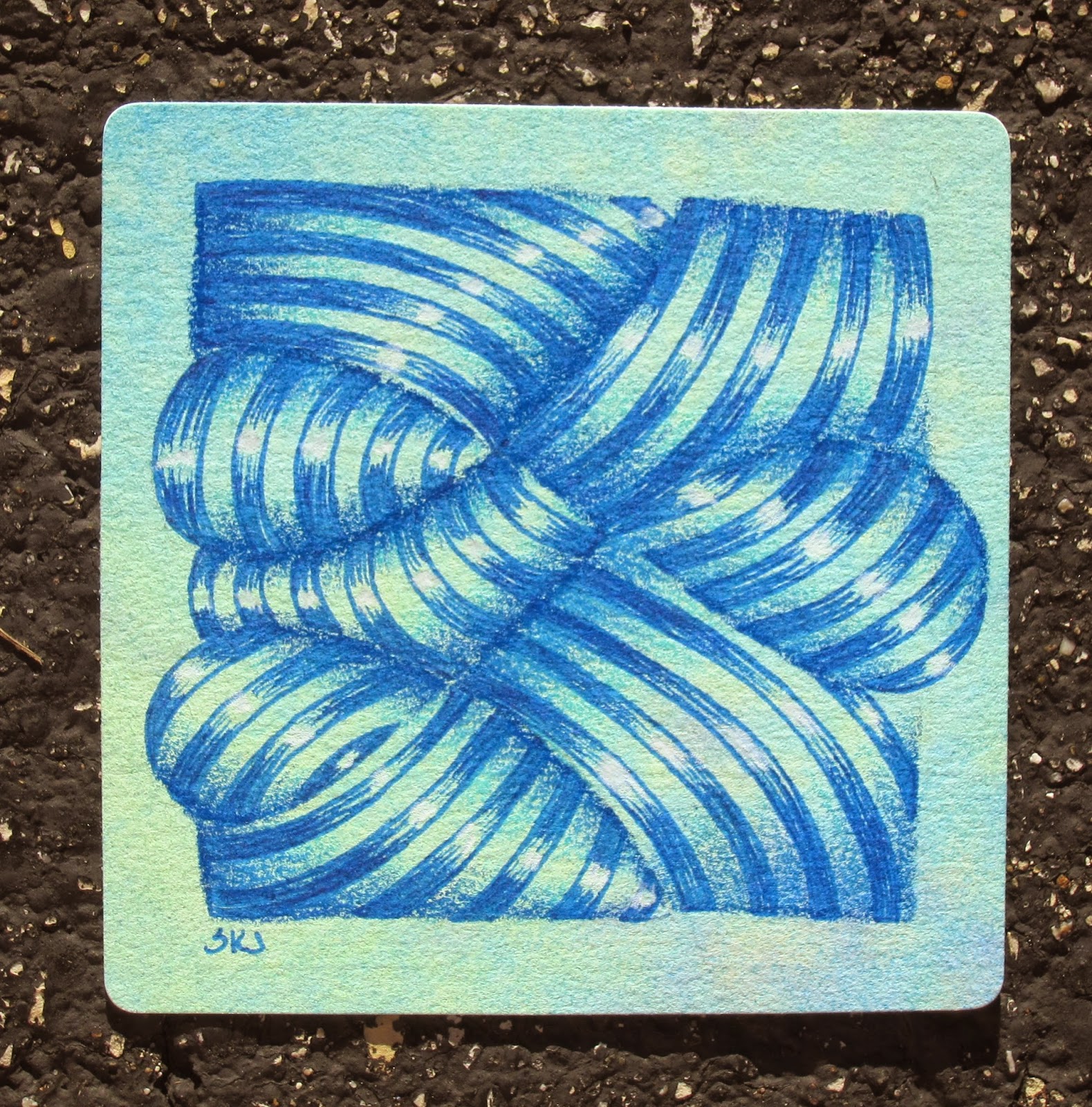 Tickled To Tangle: "It's a String Thing" #55 Tiles