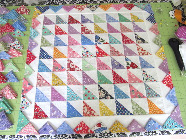 Sew Many Ways...: How To Make Prairie Points For Your Next Quilt Top...