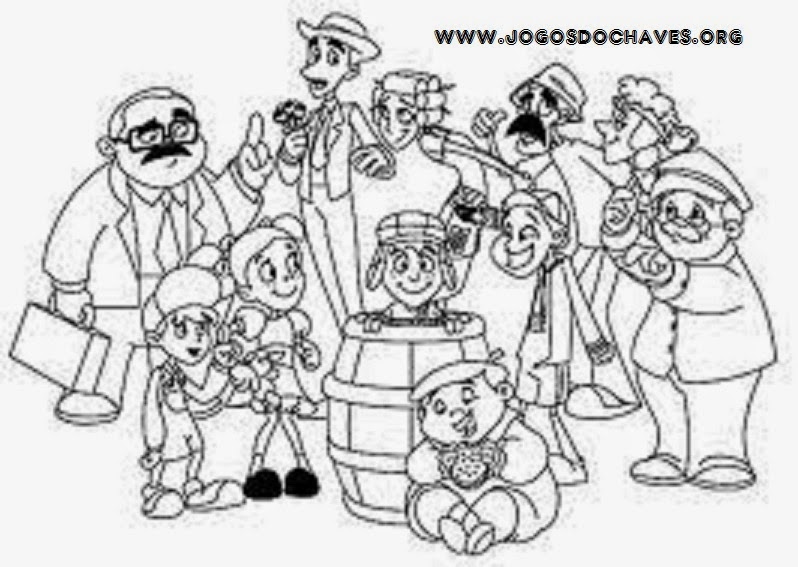 Turma do Chaves - Desenhos Para Colorir - Colorir | Desenhos Para Colorir