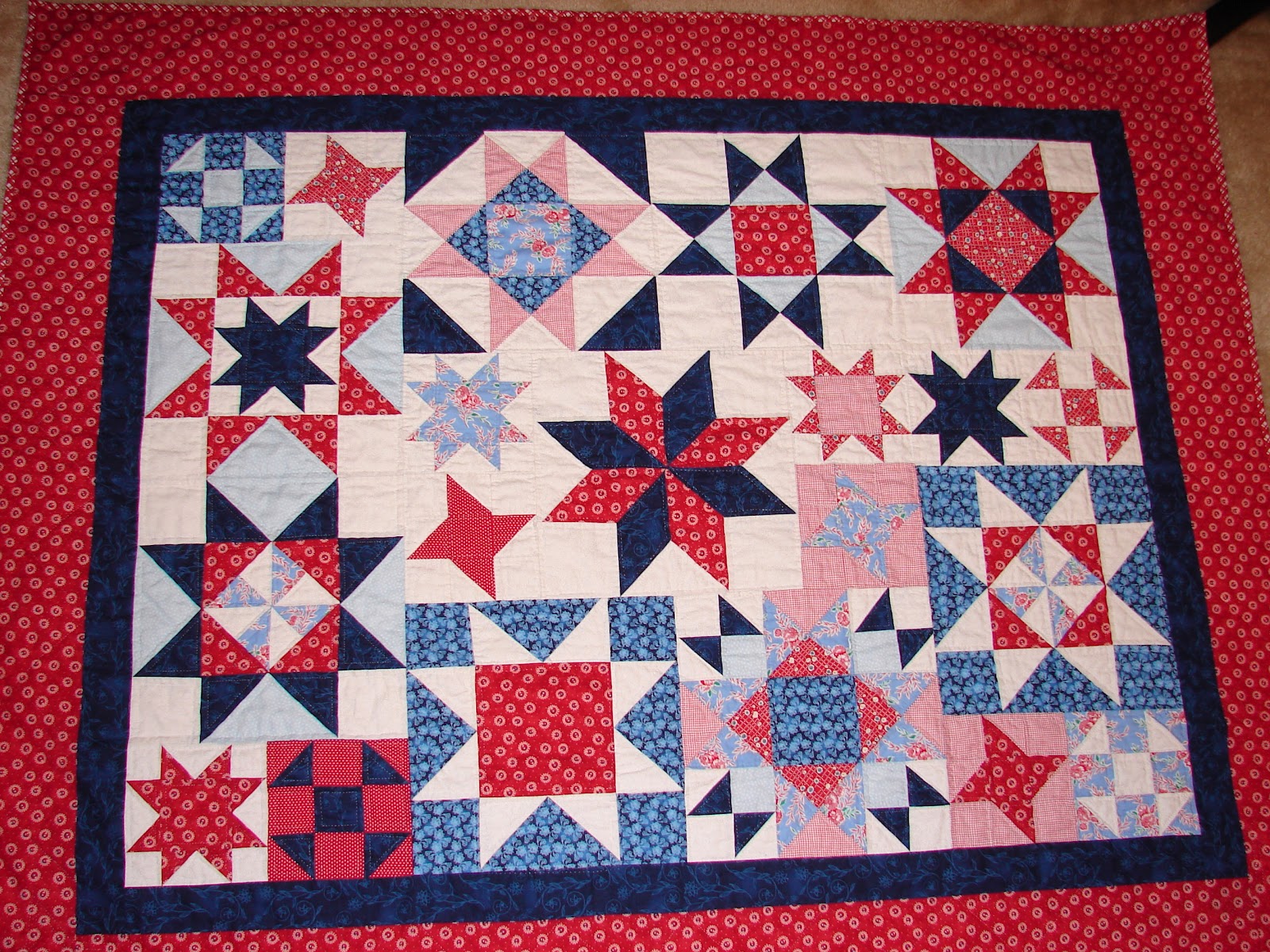 SeeingStars: My first "real" quilt