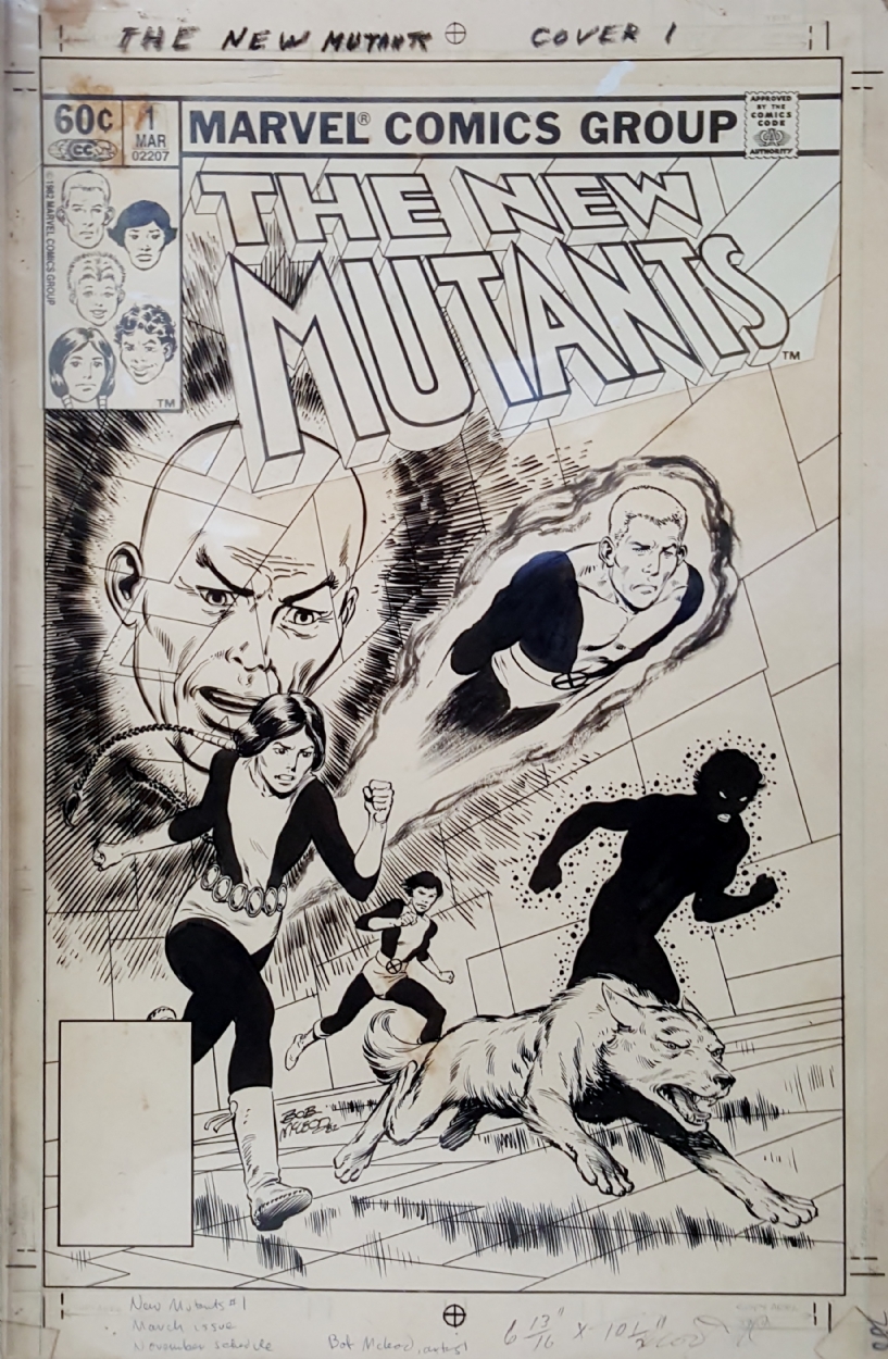 Marvel Comics of the 1980s: 1983 - Anatomy of a Cover - New Mutants #1 ...