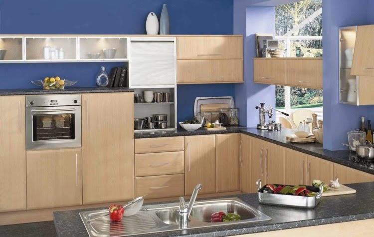 Contrasting kitchen wall colors: 15 cool color ideas