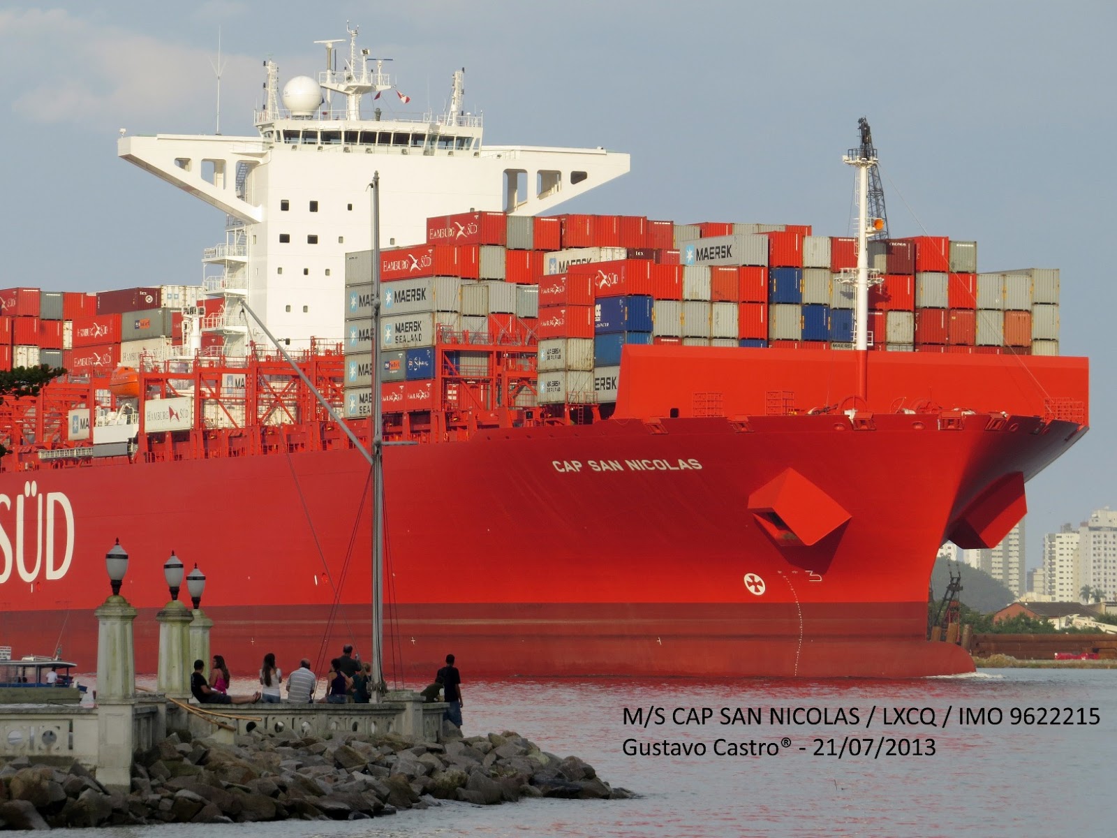 Santos Shiplovers: M/S Cap San Nicolas / LXCP - Suspendendo de SSZ em ...