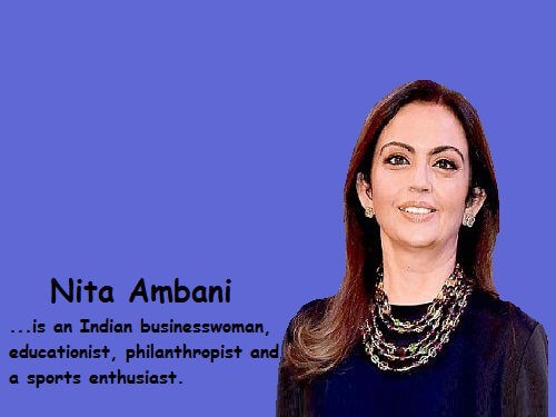 Subh Vichar : सफल महिला उद्यमी नीता अंबानी | Nita Ambani Biography In Hindi