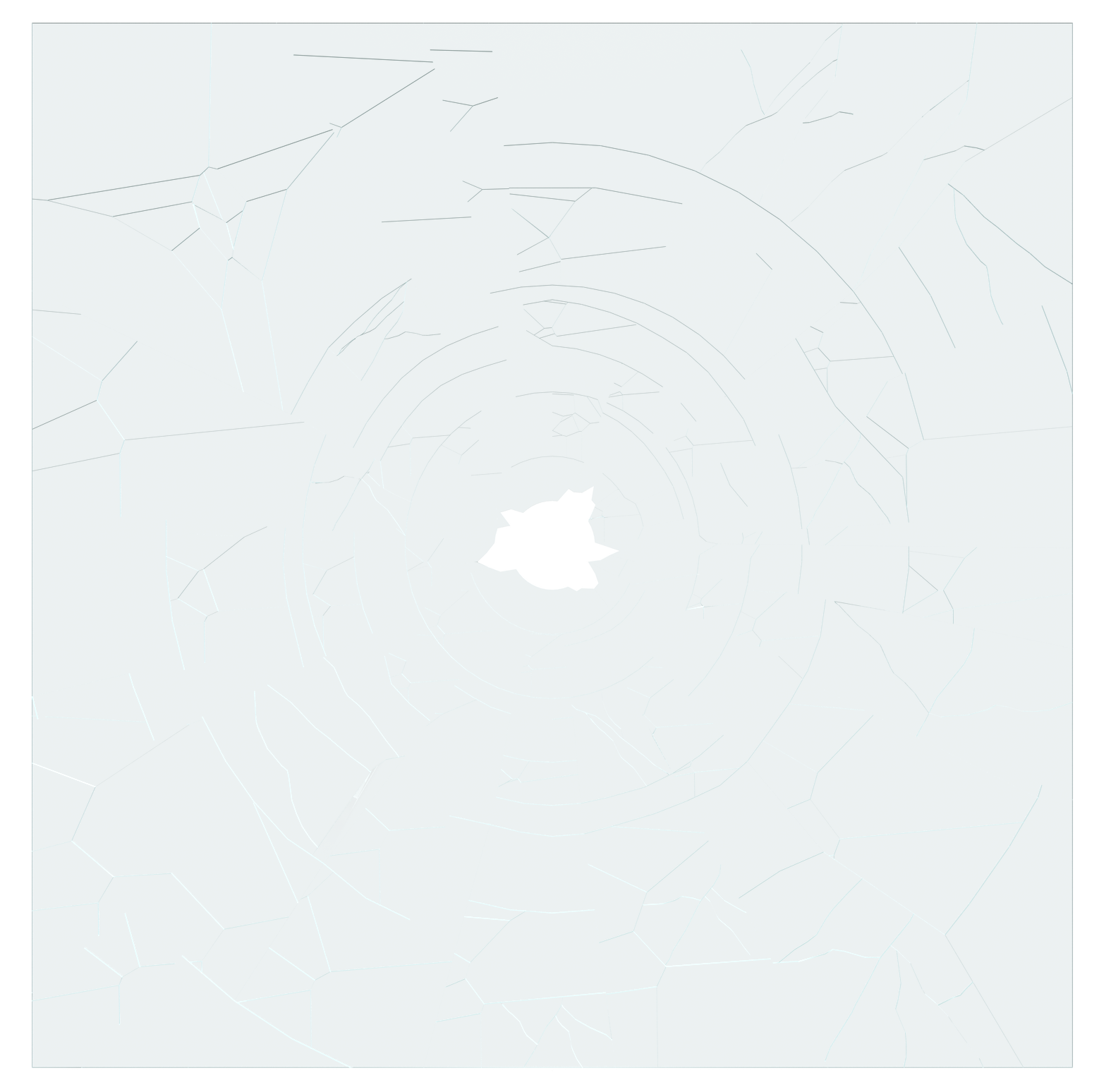 Radial Glass Fracture Photo