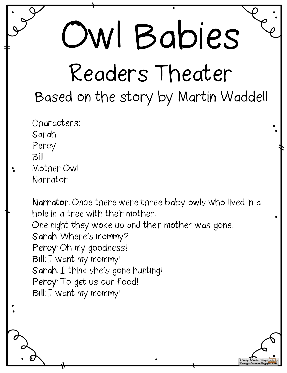 First Grade Wow: Word Surgery and a New Unit on Owls!