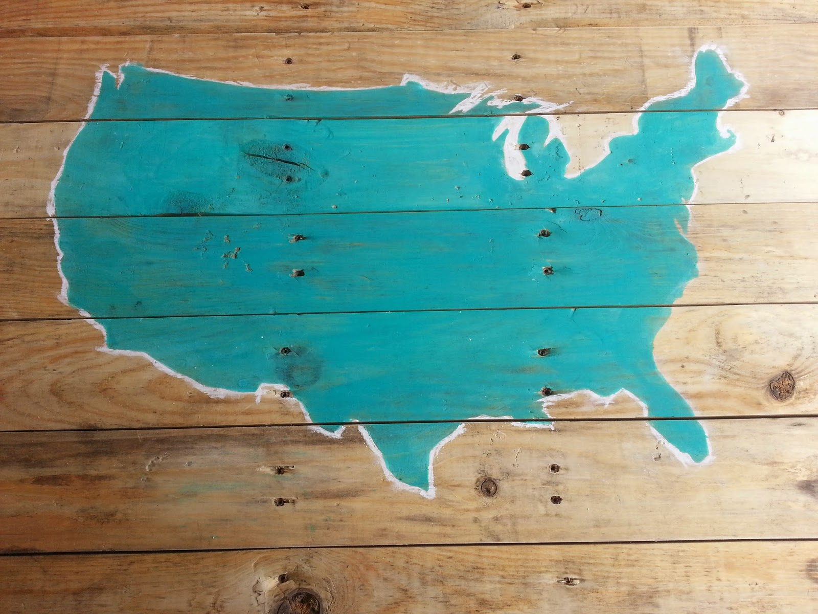 DomestiKated101: DIY Pallet Map of the USA!