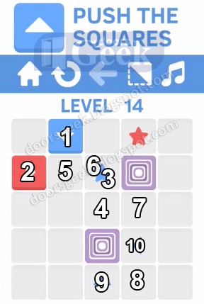 Push The Squares Level 14 ~ Doors Geek
