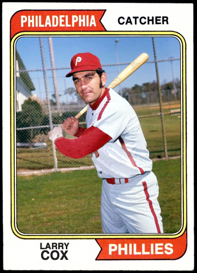 WHEN TOPPS HAD (BASE)BALLS!: NOT REALLY MISSING IN ACTION- 1974 LARRY COX
