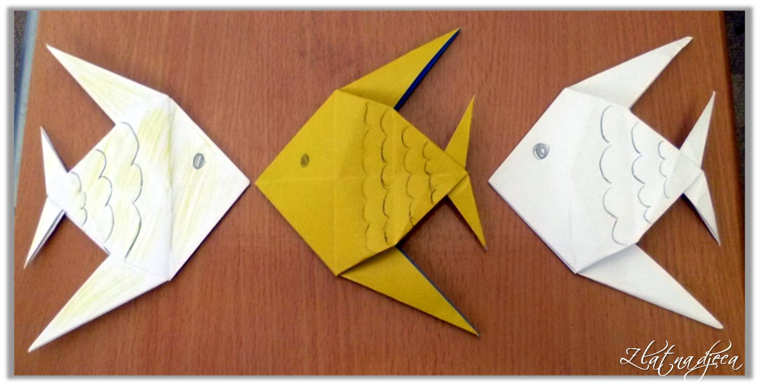 Zlatna djeca: Origami riba