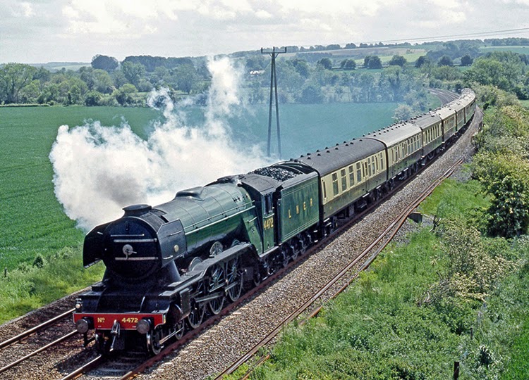 lostpastremembered: The Flying Scotsman Train and Salmon with Sauce Raifort