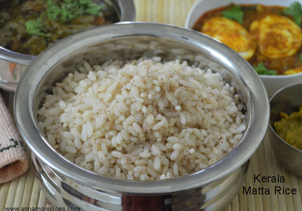 How to Cook Kerala Matta rice - Annam's Recipes