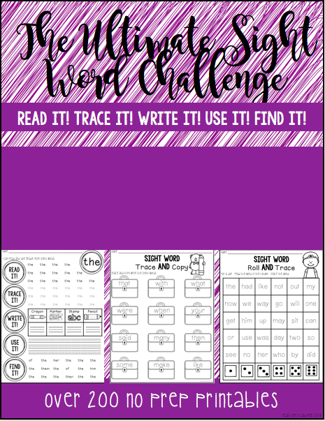 Teacher's Cabinet: The Ultimate Sight Word Challenge