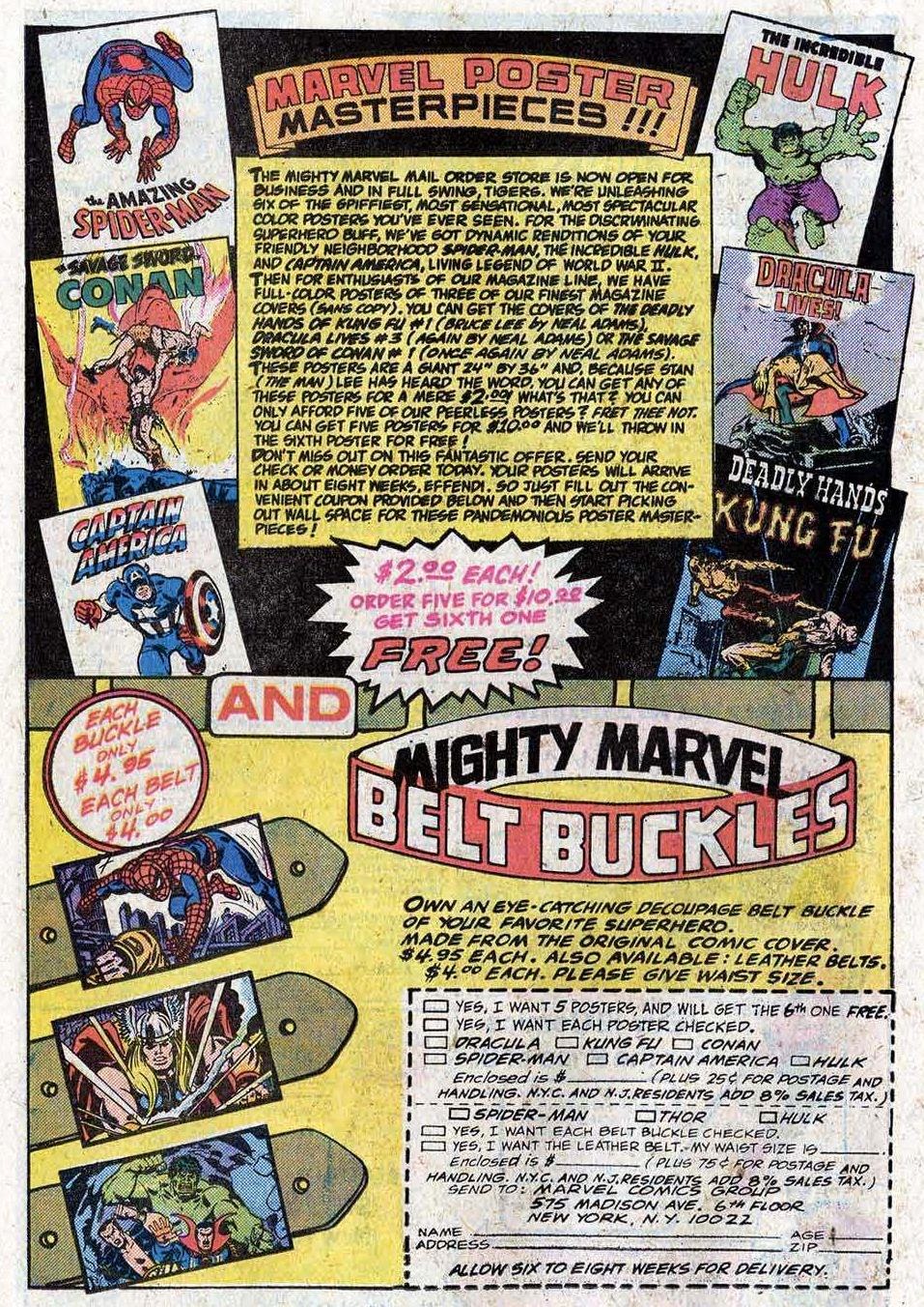 Vintage Marvel Comics house ad!