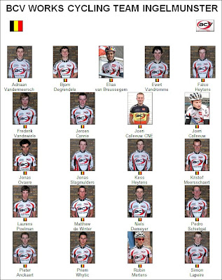 CYCLING TEAMS 2012: BCV WORKS CYCLING TEAM INGELMUNSTER