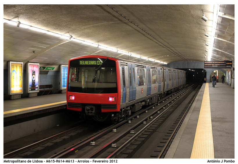 Os Caminhos de Ferro: Metro de Lisboa - Obras na estação de Areeiro