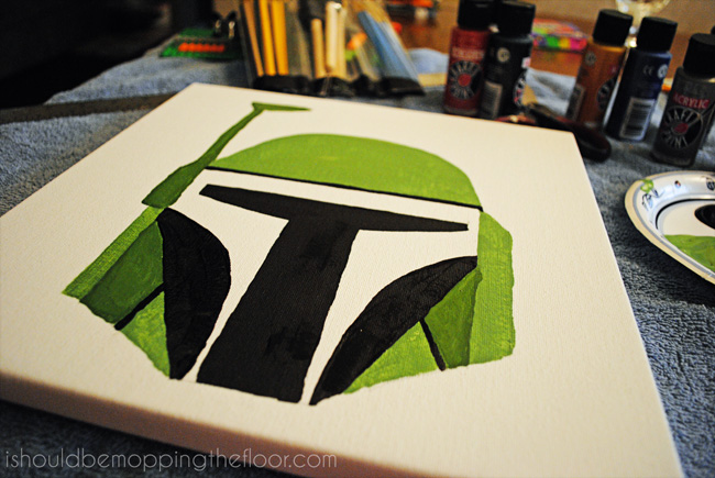 Make Your Own Star Wars Canvas Art | i should be mopping the floor